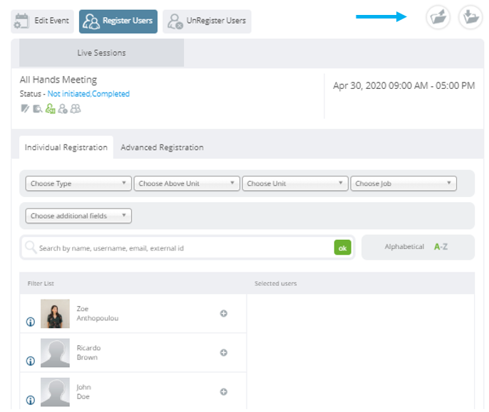 Register Users for an Event – UKG Pro Learning